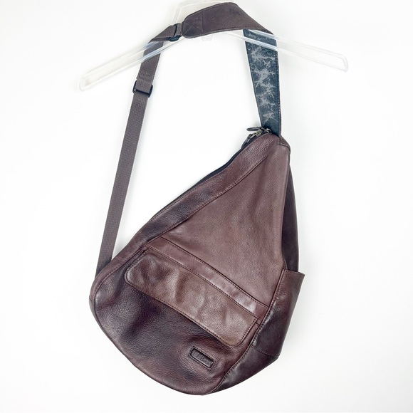 L.L. Bean | Bags | Vintage Llbean Ameribag Leather Crossbody Sling Bag | Poshmark
